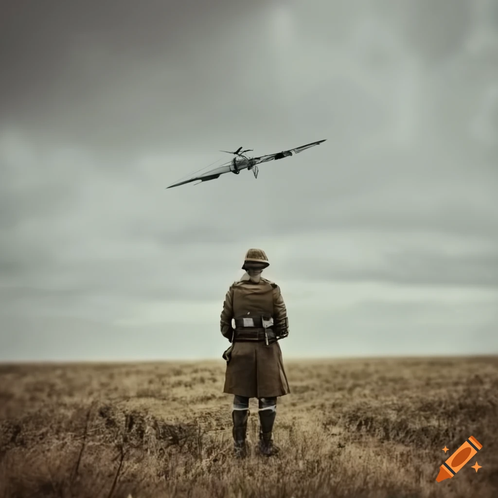 Isometric art of a soldier in World War I on Craiyon