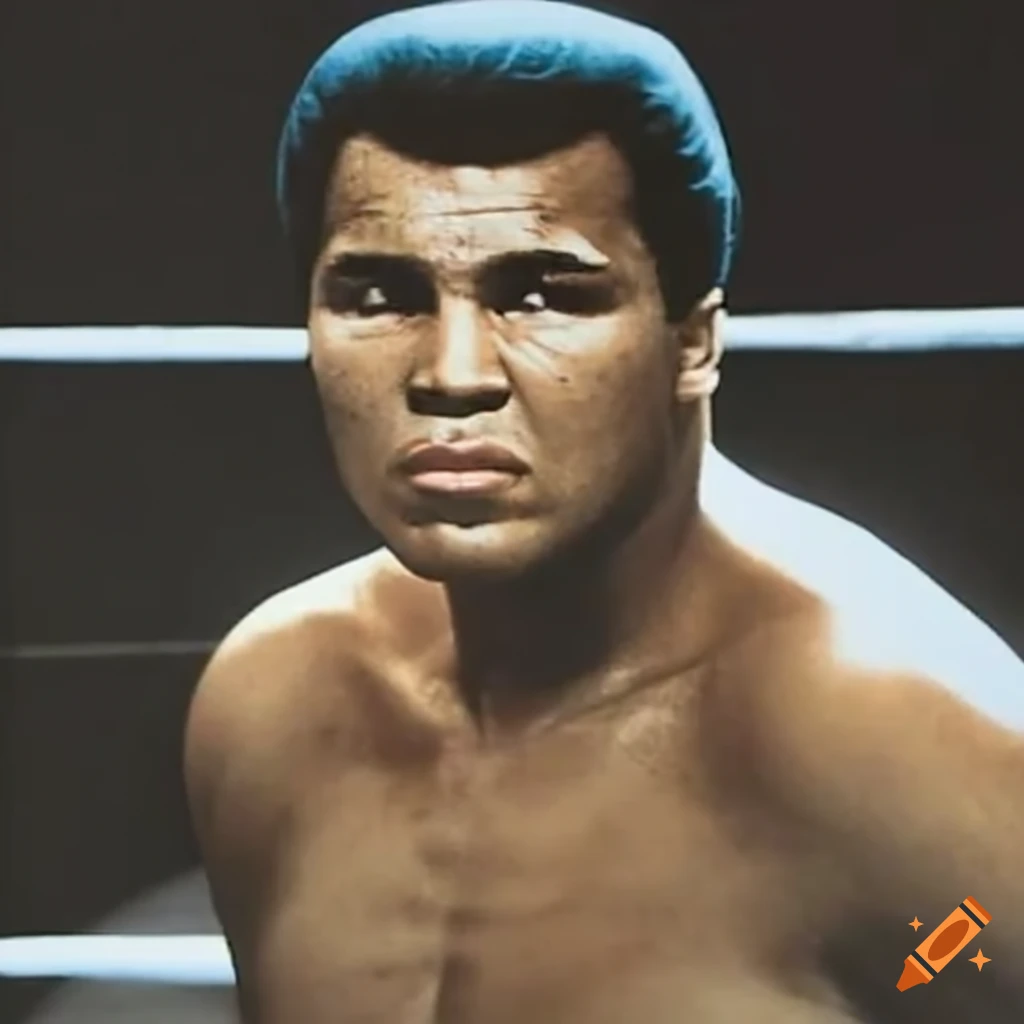 Mohammad ali in the boxing ring