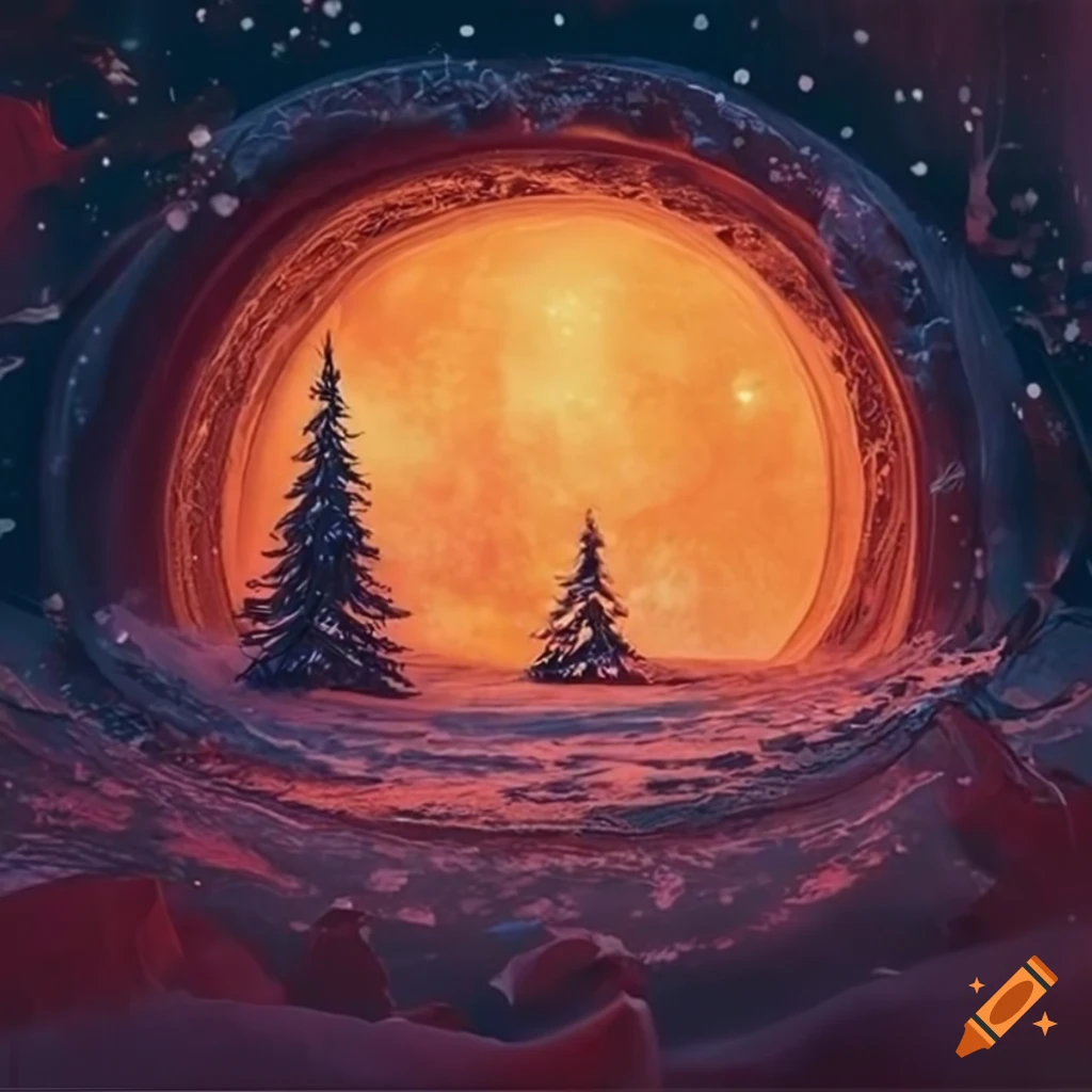 Sleek winter solstice album cover design