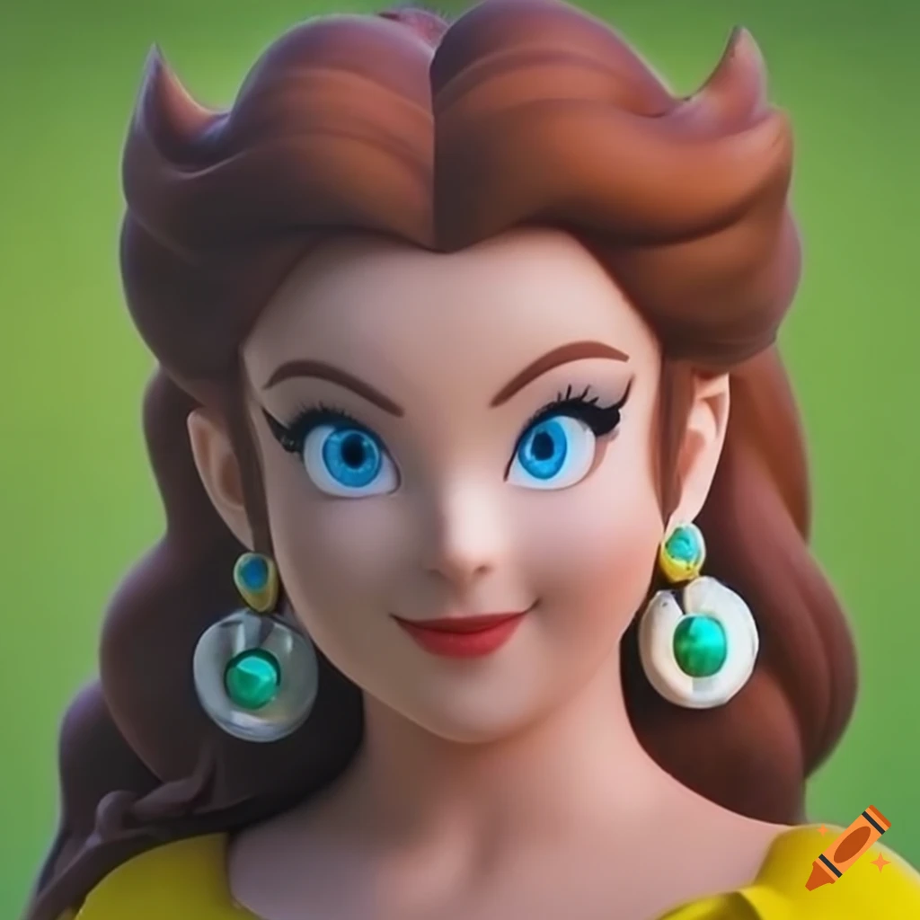 Detailed portrait of Princess Daisy transforming into Totally Spies on ...