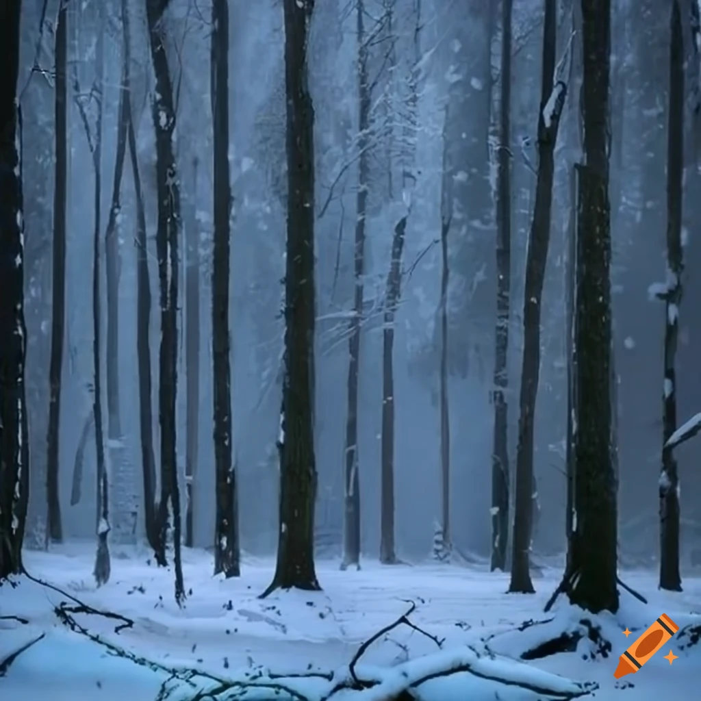 Snowy forest