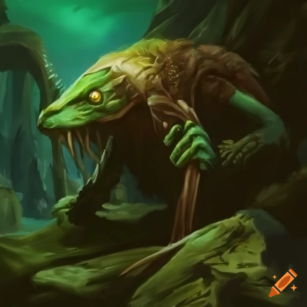 Anymgart's artwork of a green drake on Craiyon