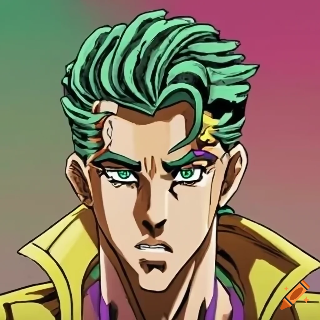 Ryan reynolds in jojo's bizarre adventure style