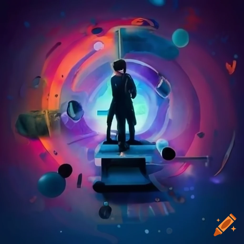 Poster for a comedy film with a scientist and a time machine