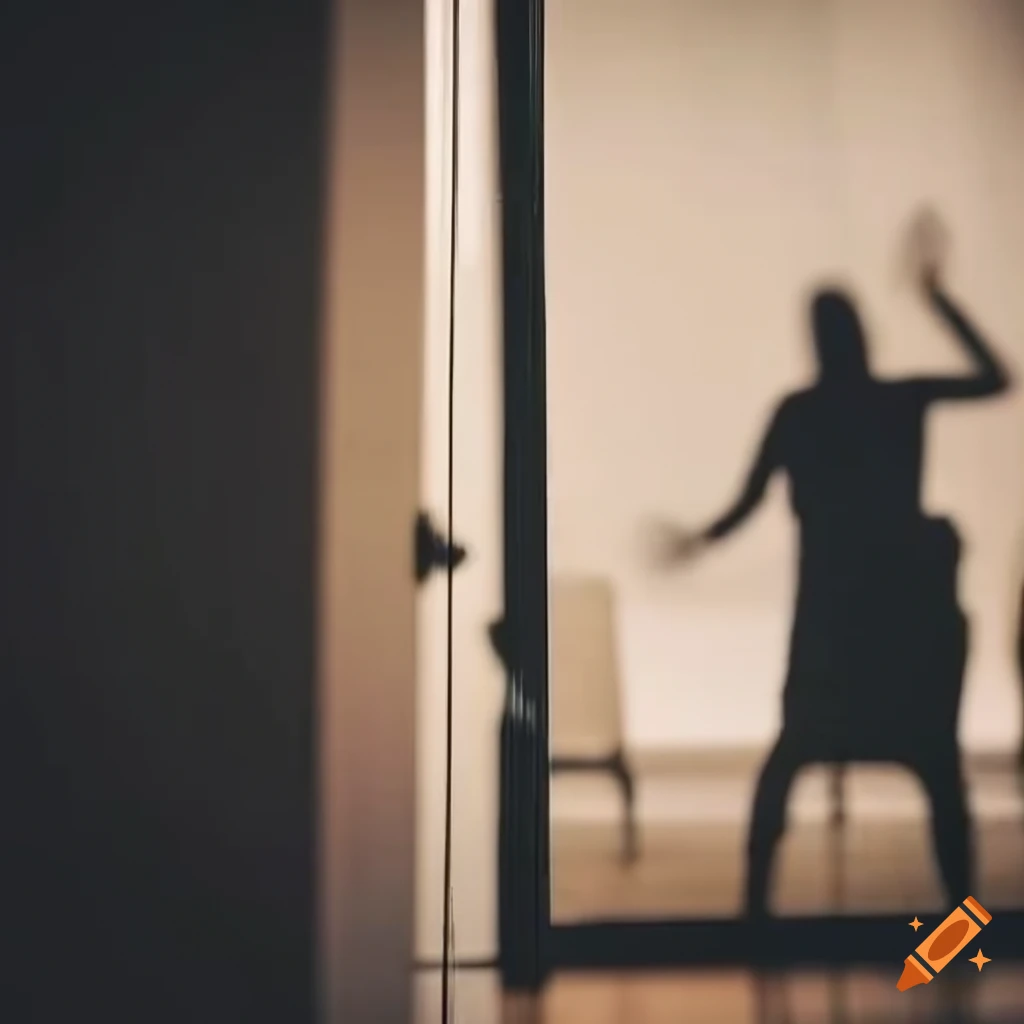 Shadow of people arguing in a living room on Craiyon