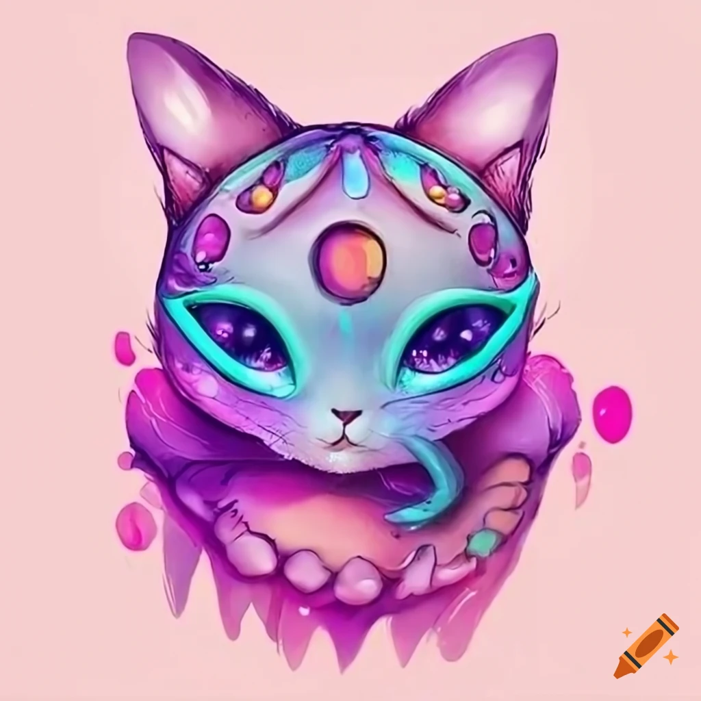 Cute Alien Cat On Craiyon