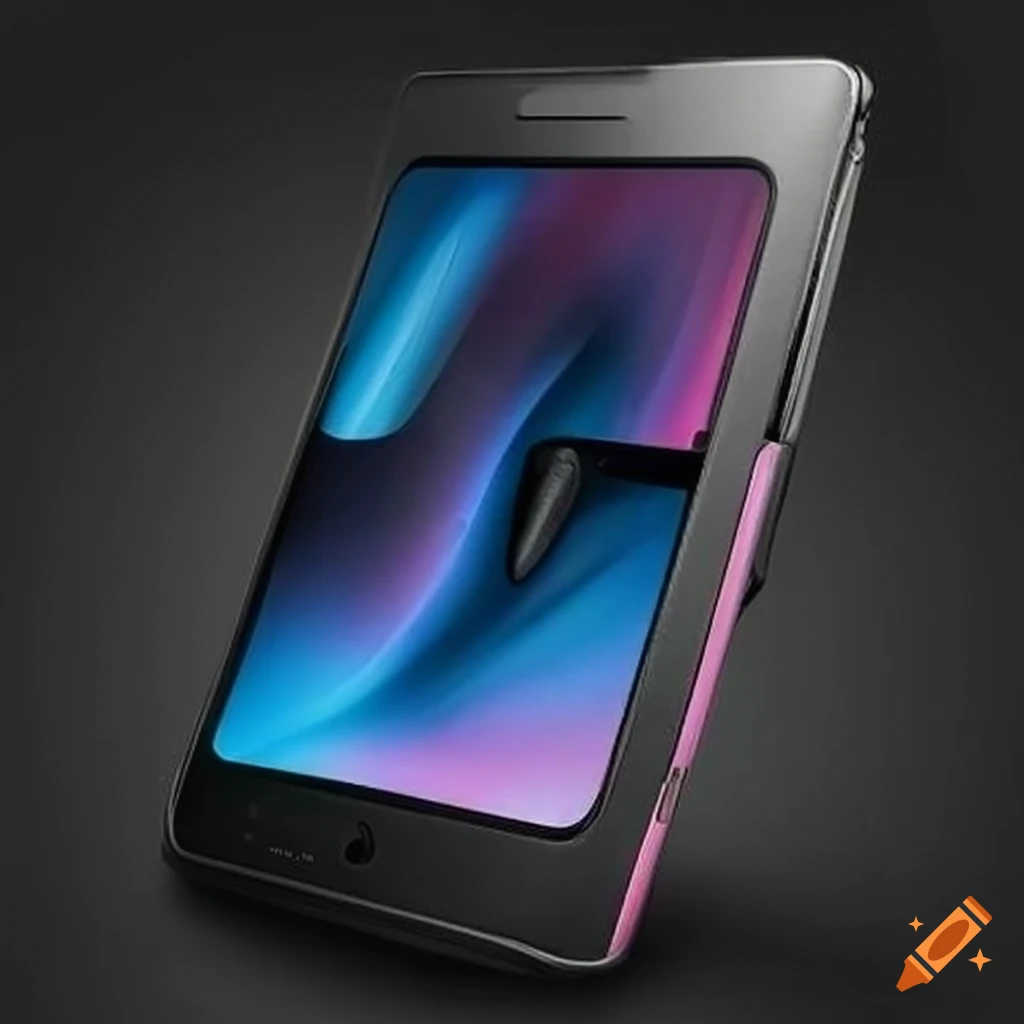 High tech wallet with a built-in screen on Craiyon