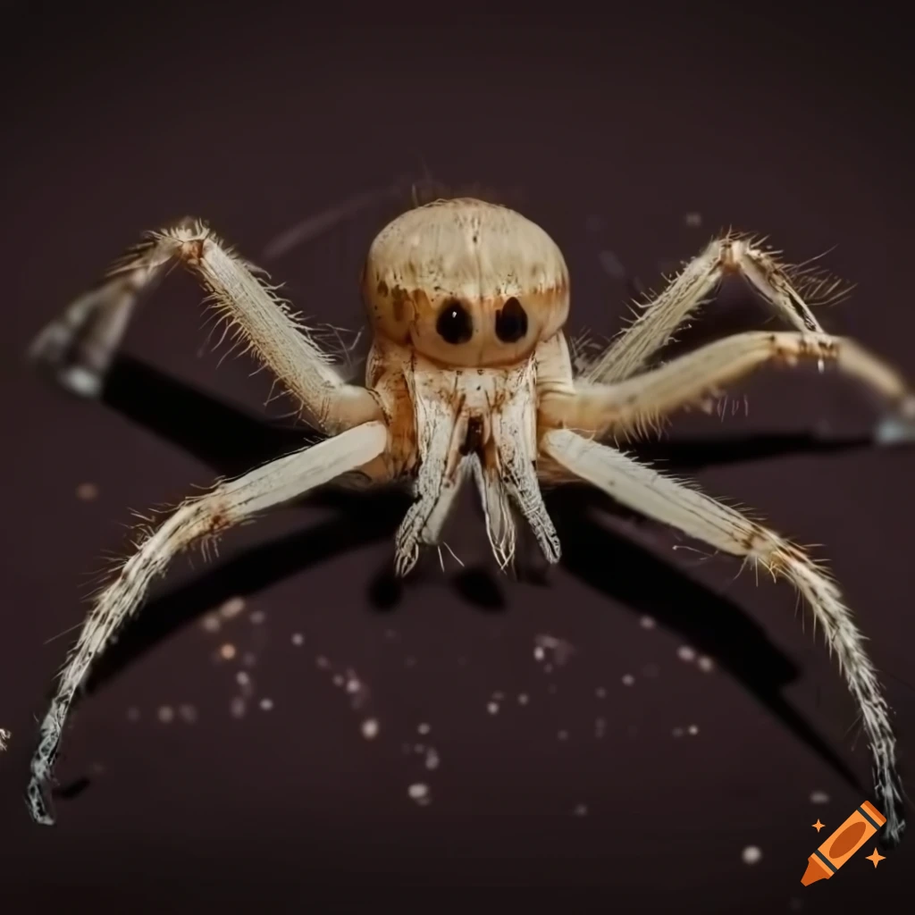 Intricately detailed spider with human-like features on Craiyon