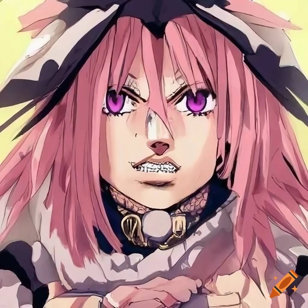 Astolfo in JoJo's Bizarre Adventure style on Craiyon