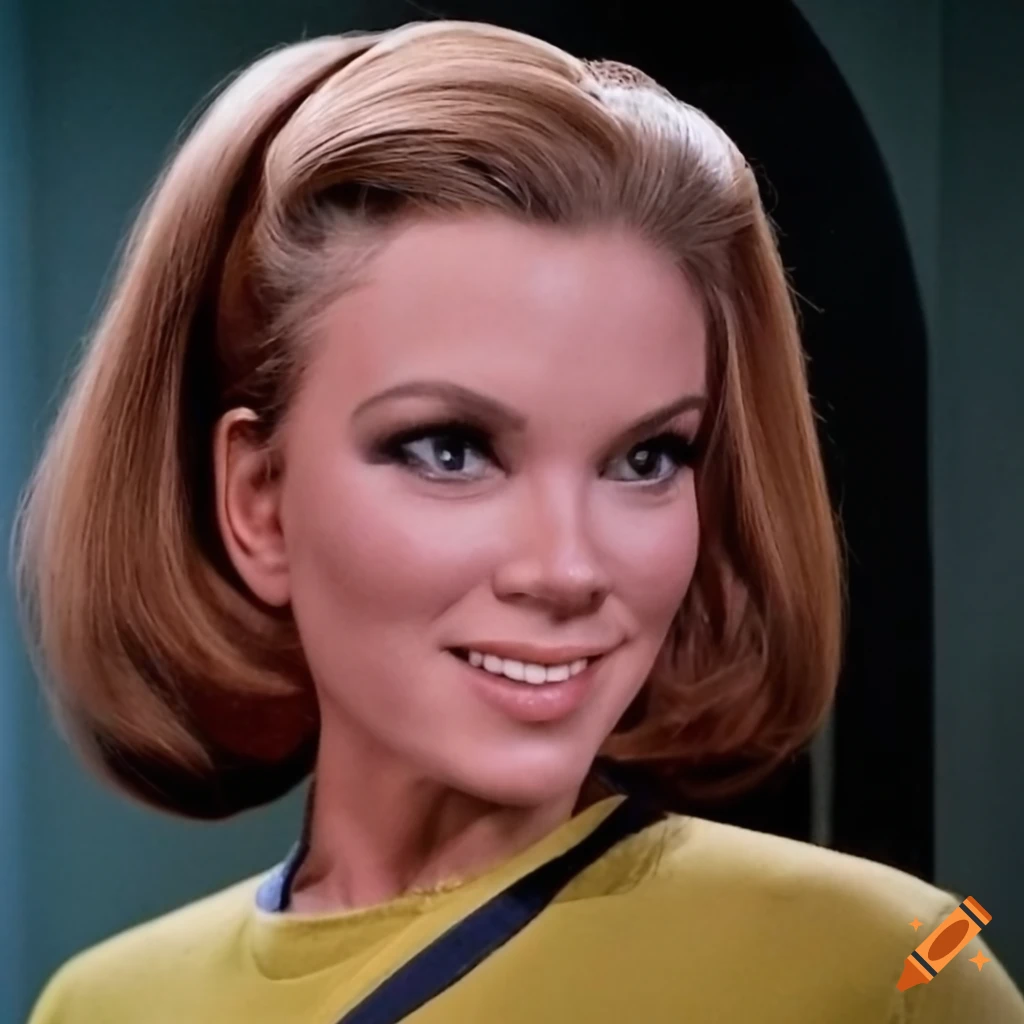 Portrait of a happy female captain kirk