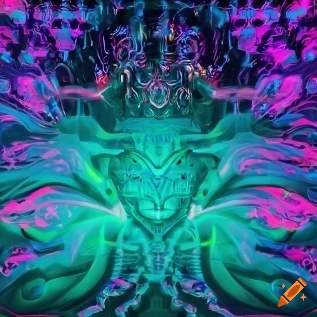 Visually stunning computer processing artwork