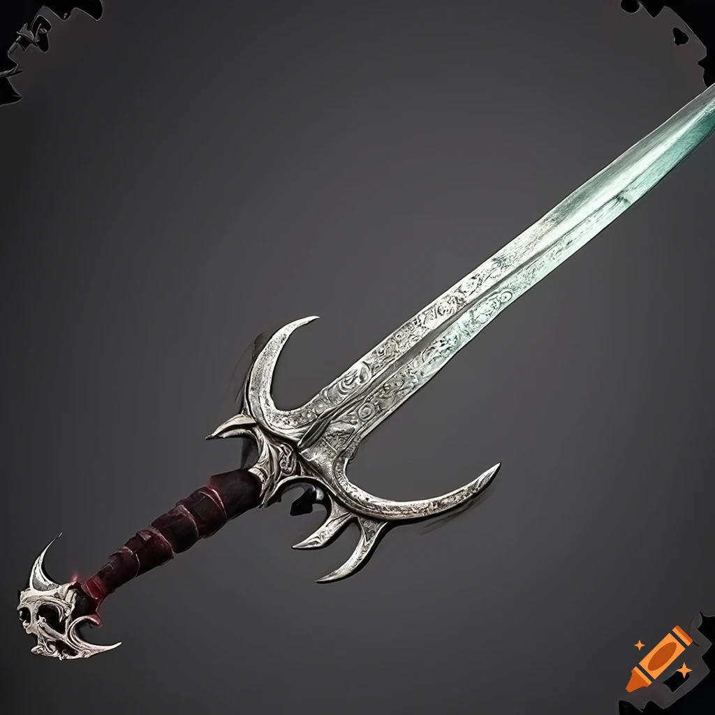 Image of a mysterious dark longsword on Craiyon