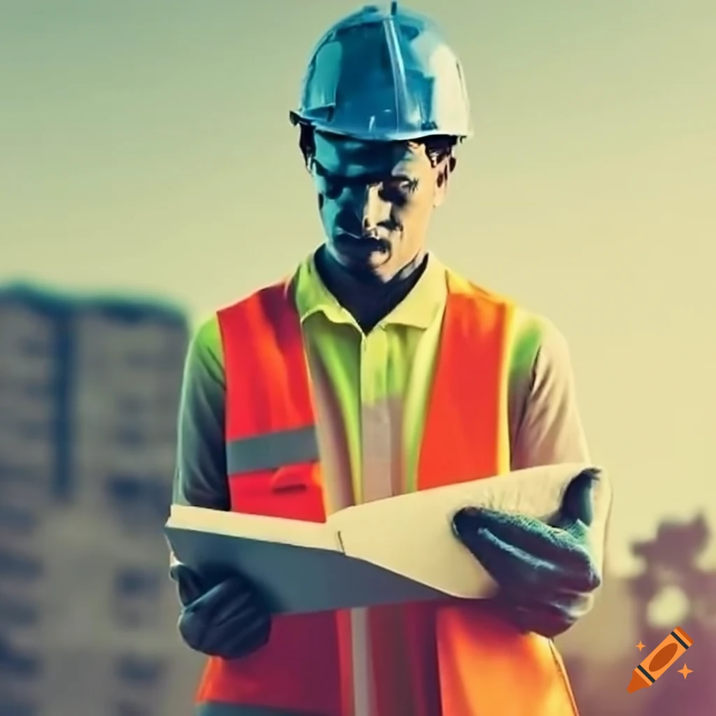 Construction foreman supervising concrete pouring