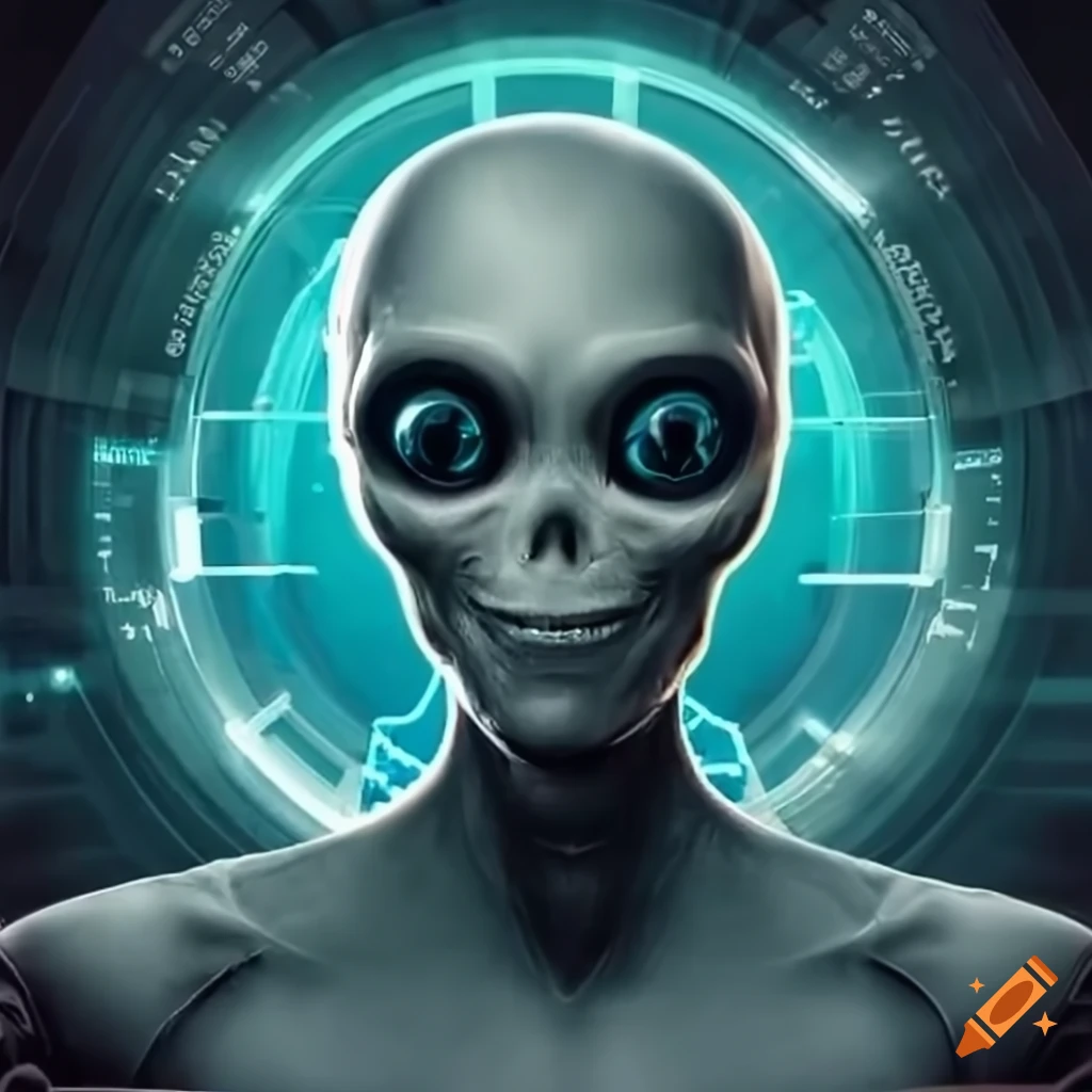 Illustration of a devops specialist with a security alien