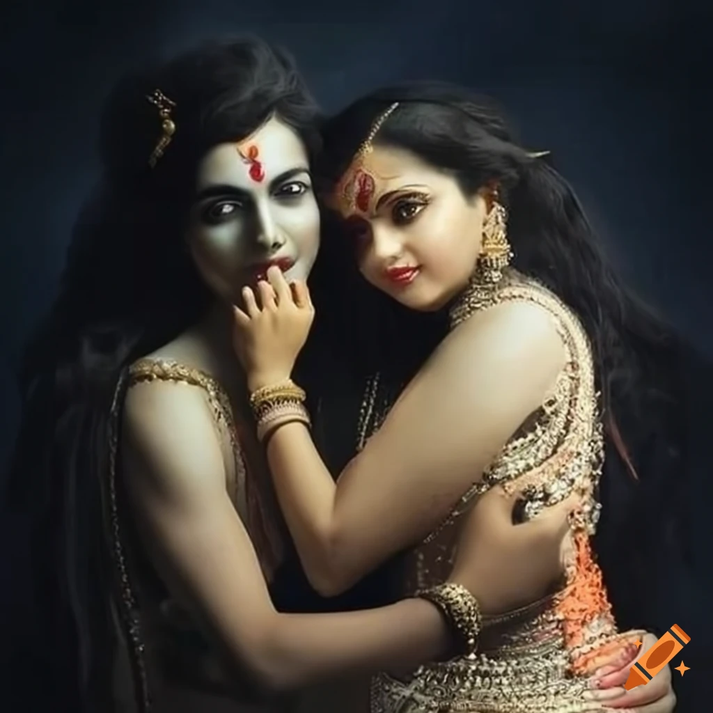 Image of radhe krishna on Craiyon