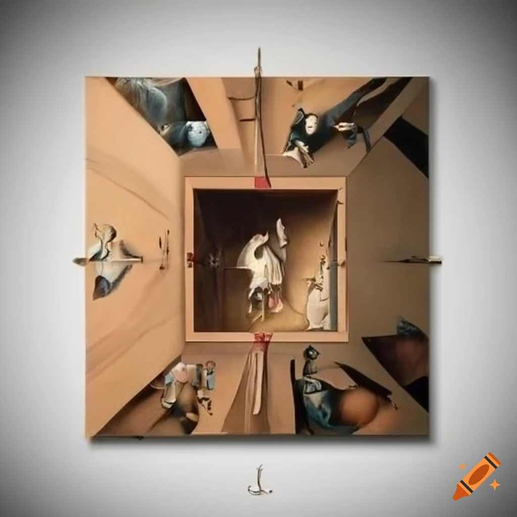 Drawing inspired by hieronymus bosch's the millennium kingdom