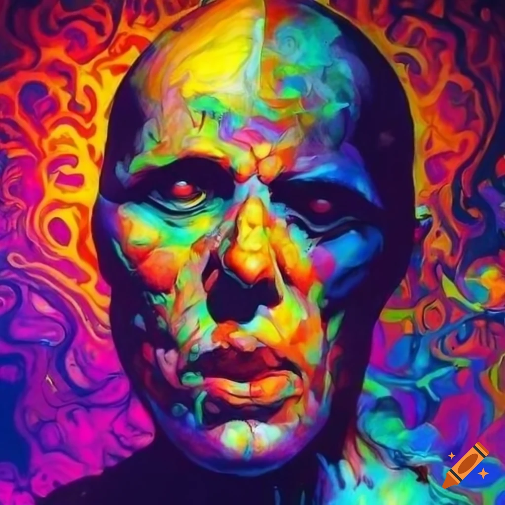 Highly detailed psychedelic art with vibrant colors on Craiyon