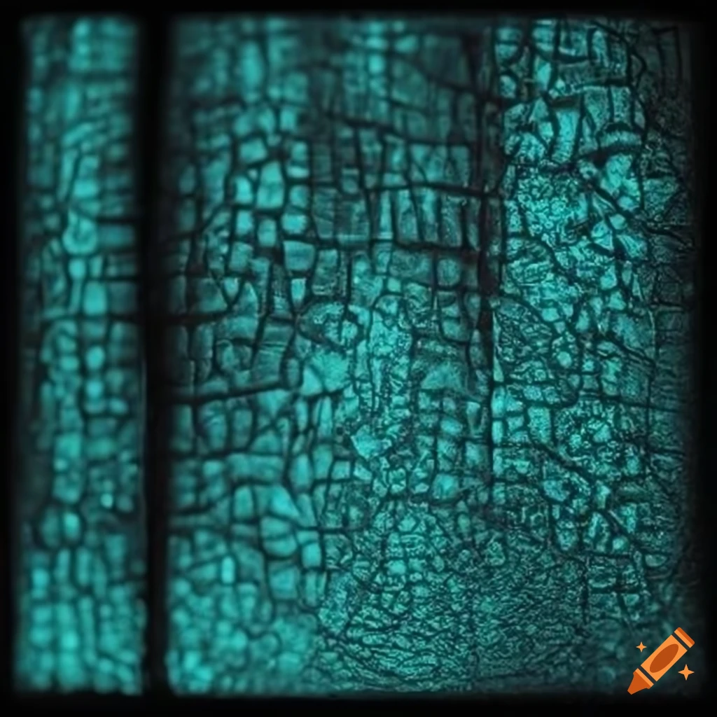 Minimalistic teal square on black background