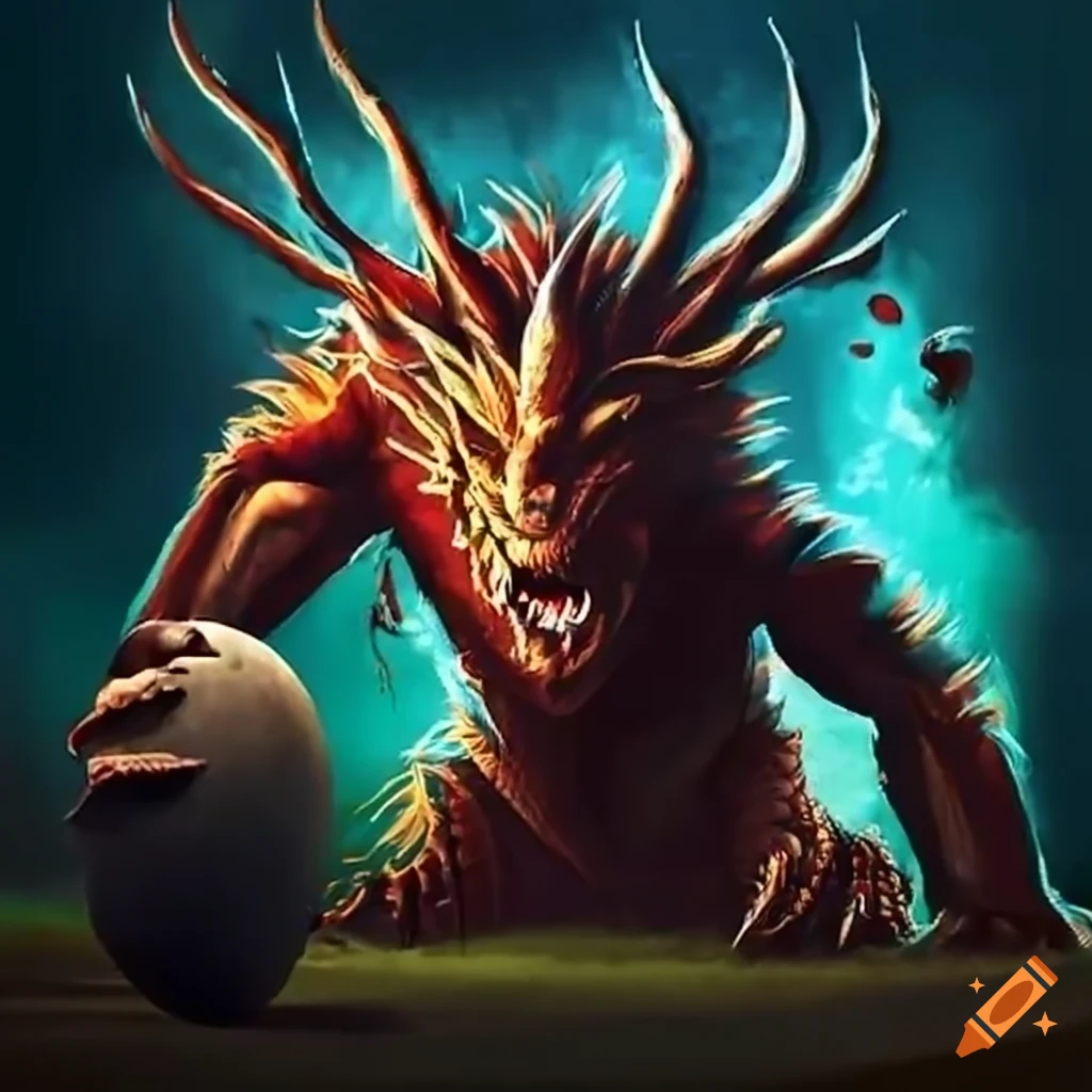 Image of dragons playing rugby