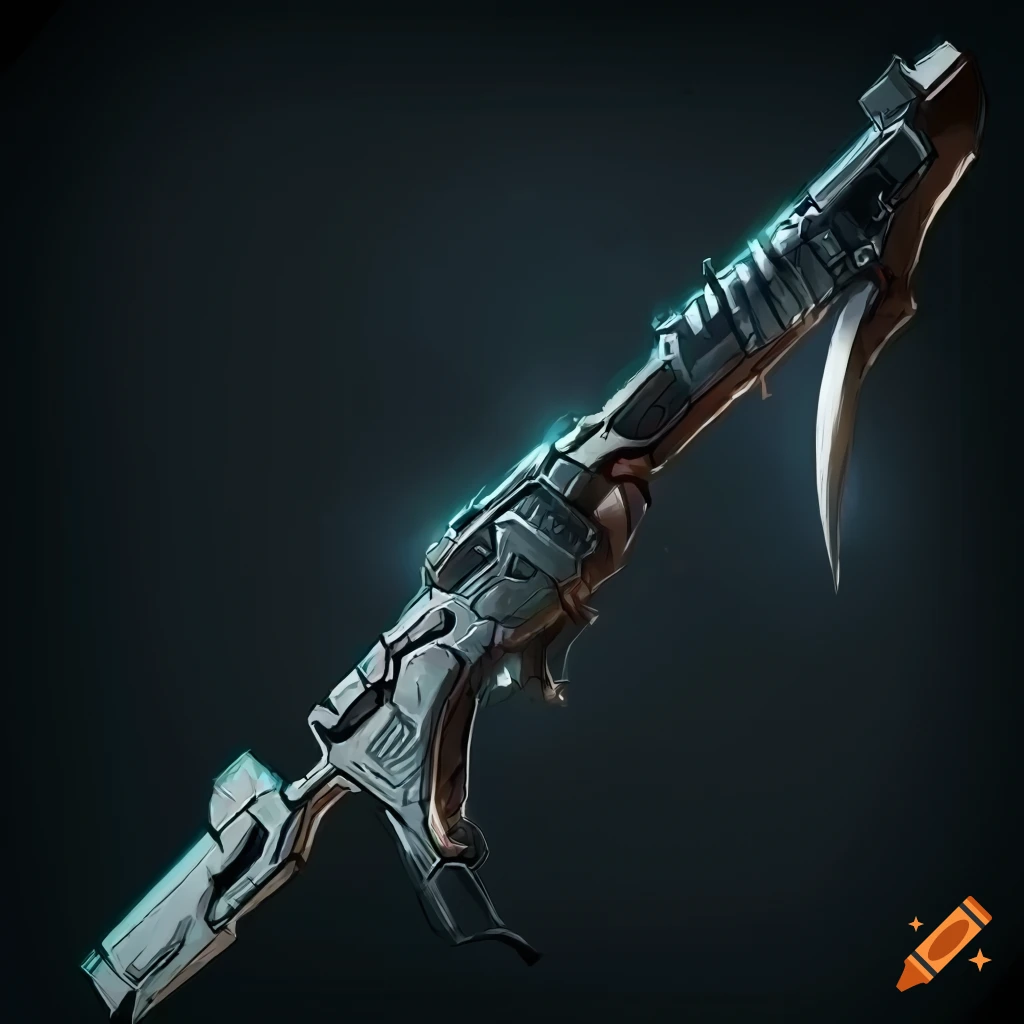 Dark sci-fi comic weapon