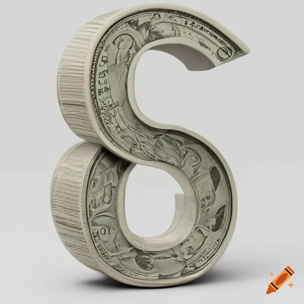 Icons of dollar signs on a white background