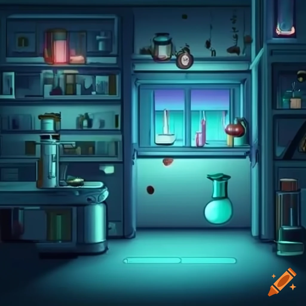 Background of a mysterious scientist laboratory