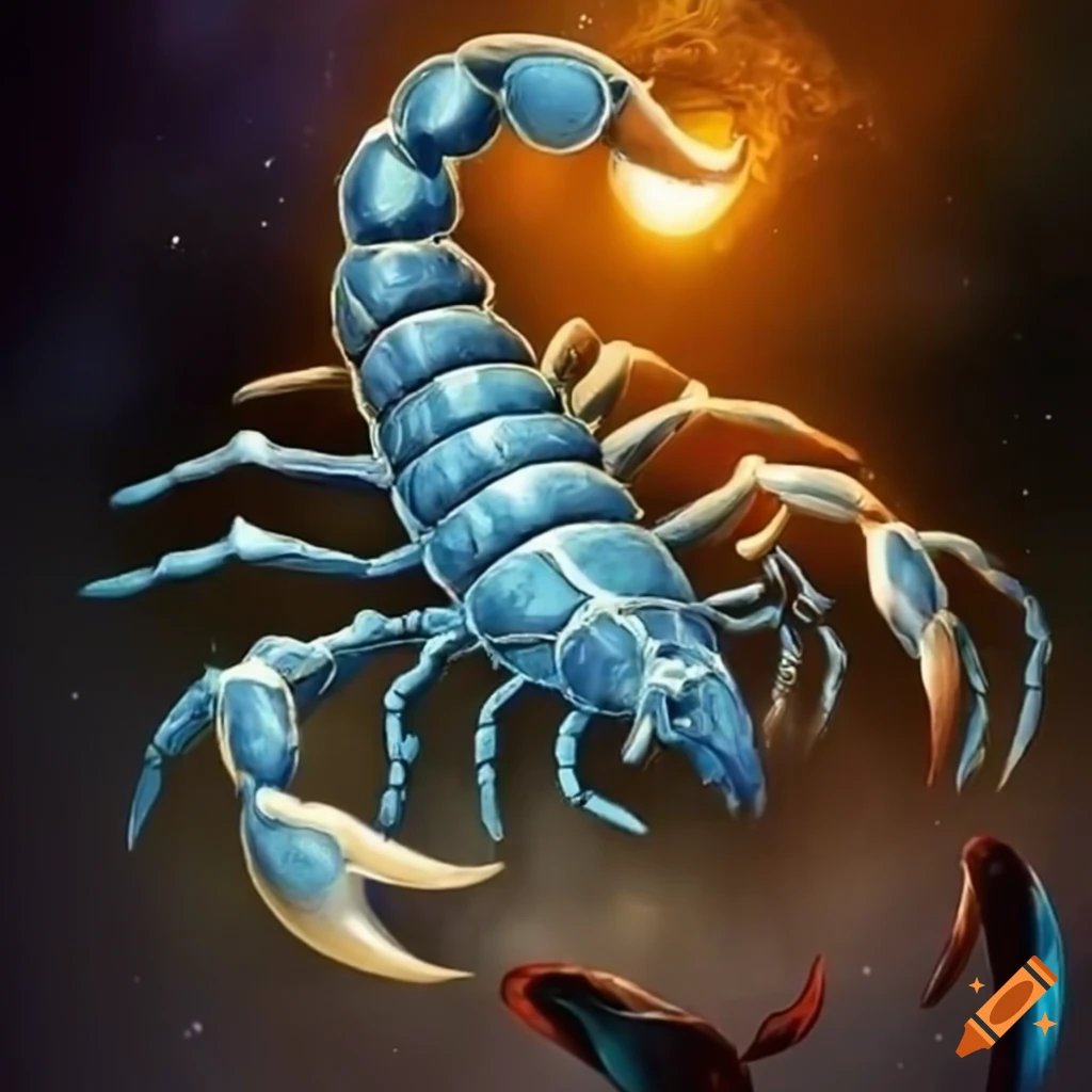 Symbol of scorpio zodiac sign