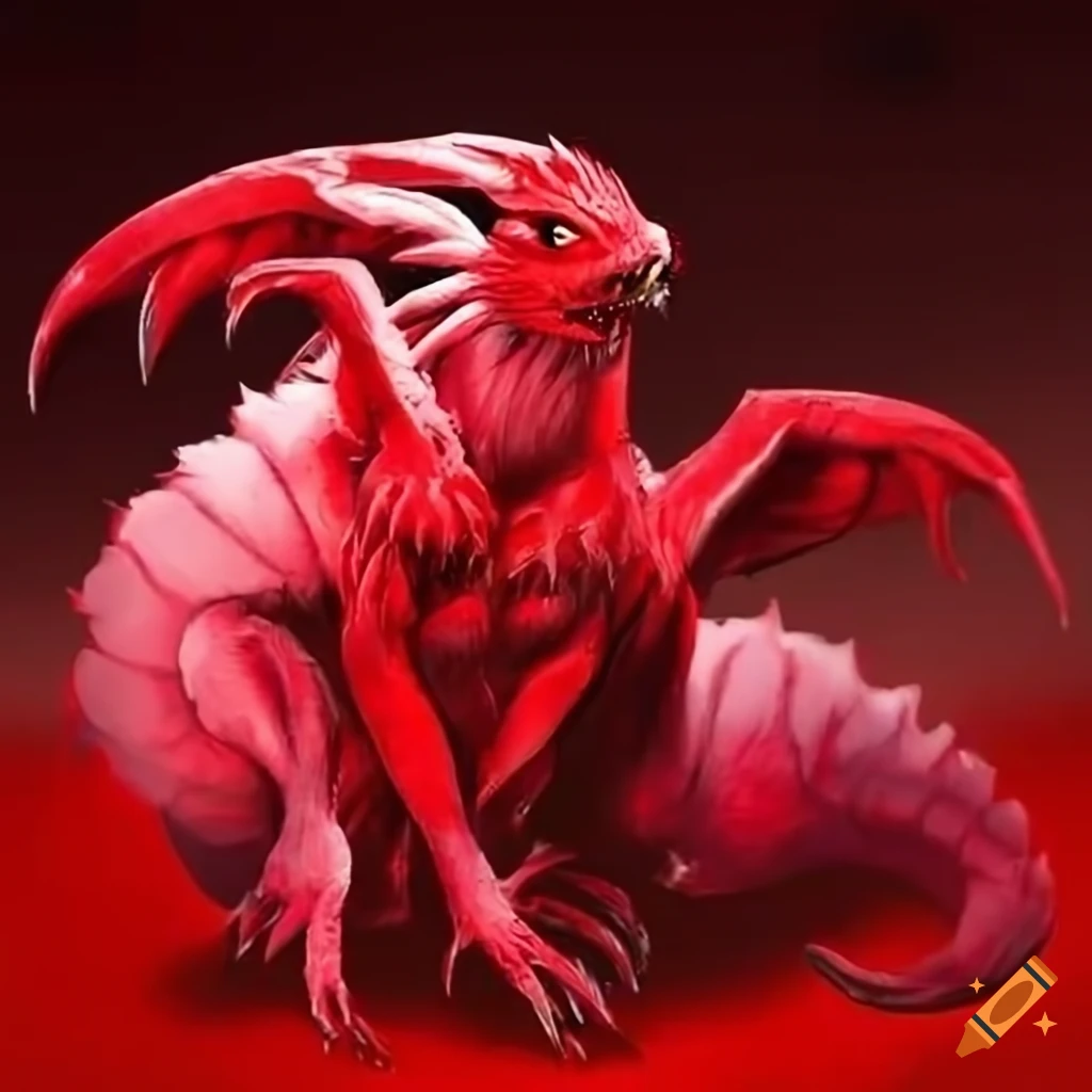 Red bunny dragon