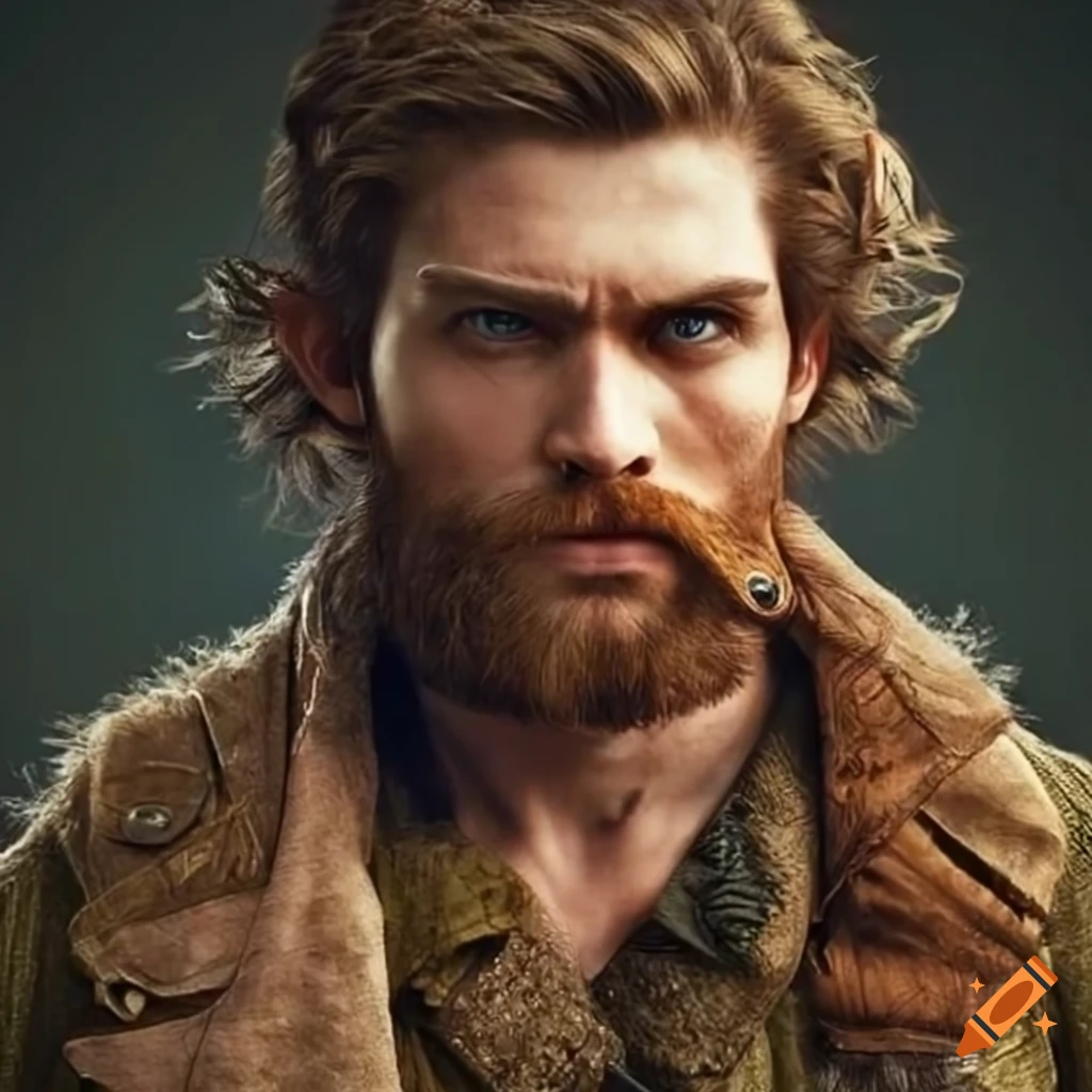 Fantasy hunter character cosplay