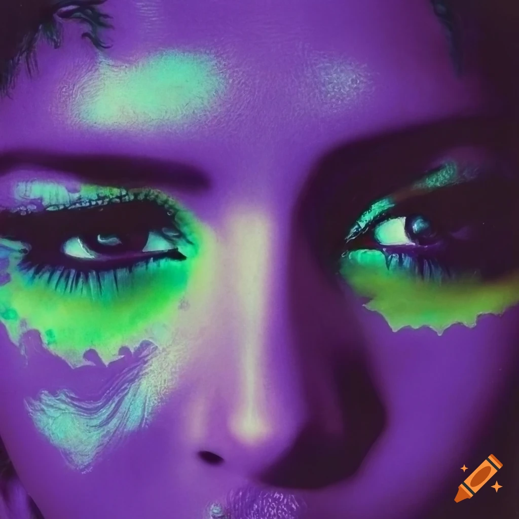 Vibrant and detailed vintage polaroid portrait on Craiyon