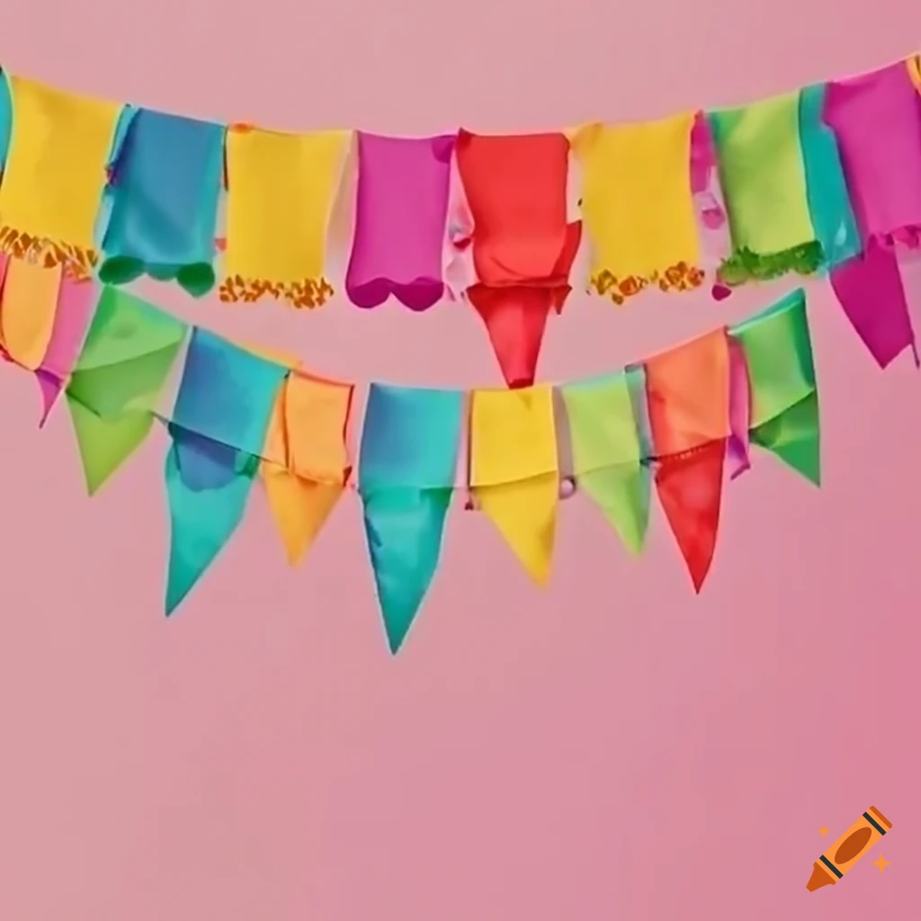 Colorful fiesta banner on Craiyon