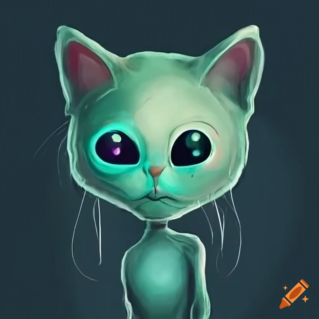 Cute alien cat