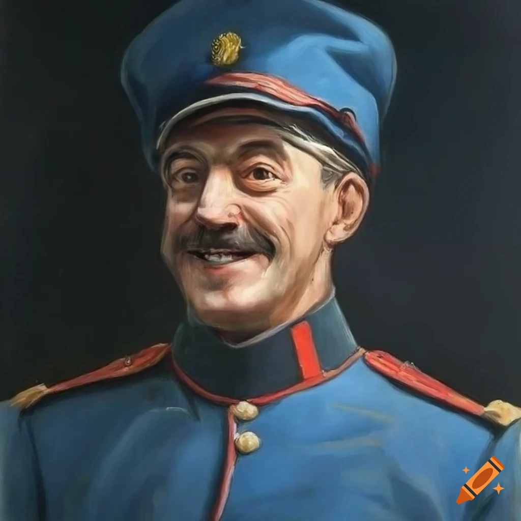 Portrait of a French soldier from 1916 on Craiyon