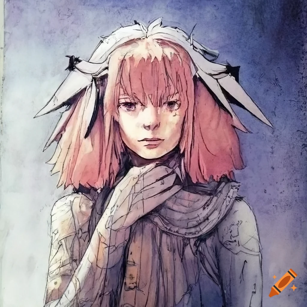 Beautiful comic book art of Astolfo by Moebius and Enki Bilal on Craiyon