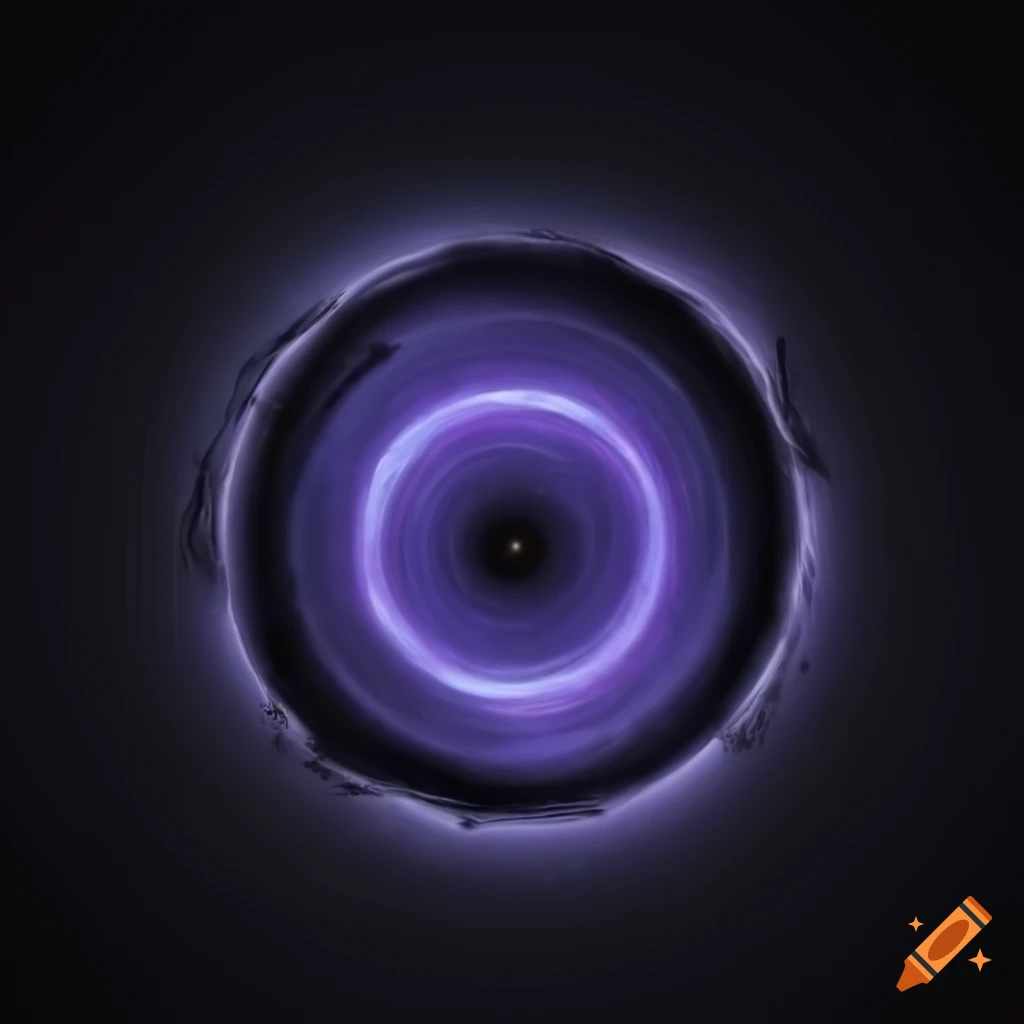 Dark abstract circle portal