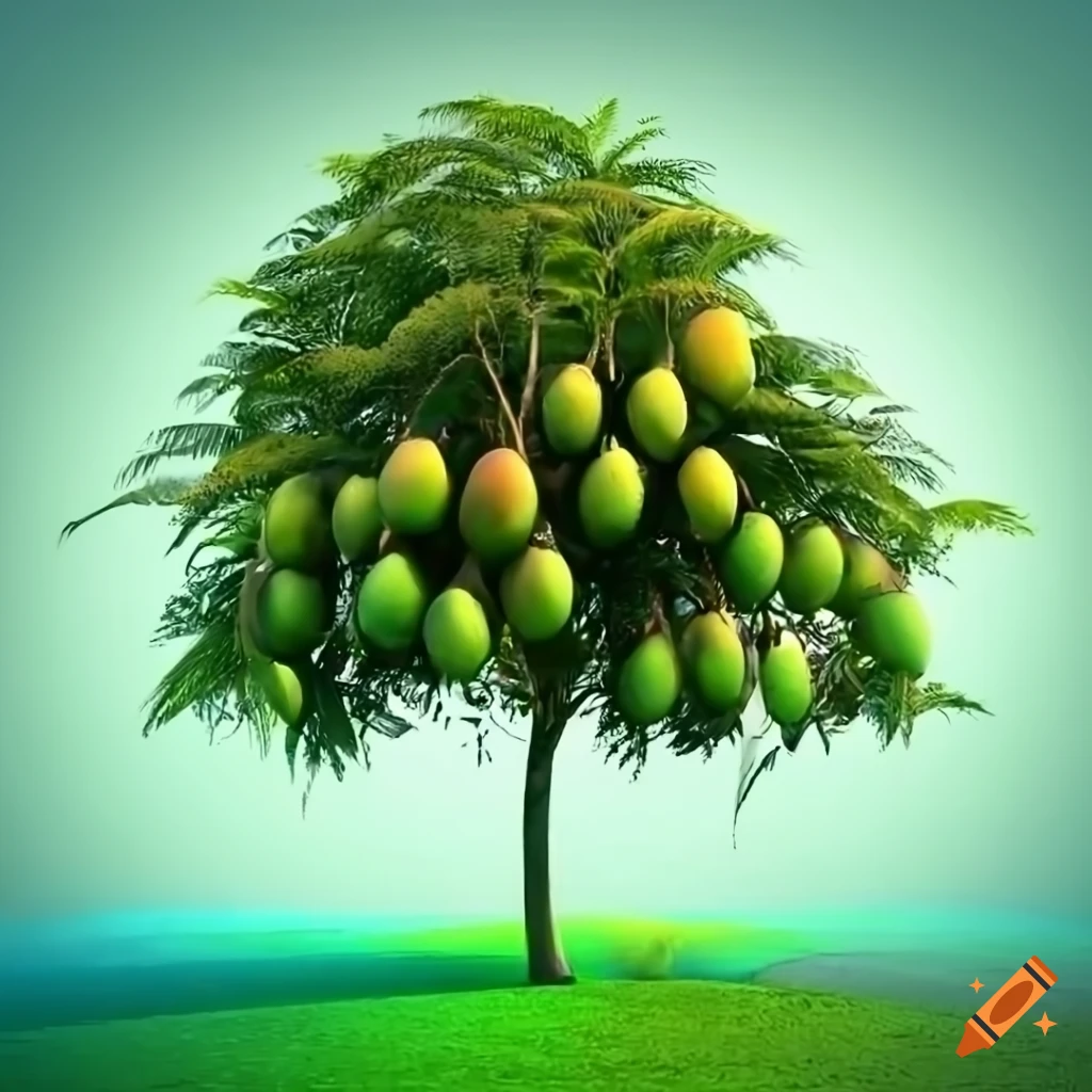 3d ultra hd image of a mango tree on Craiyon