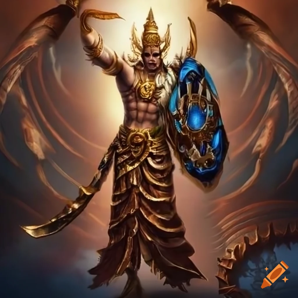 Representation of a powerful deity