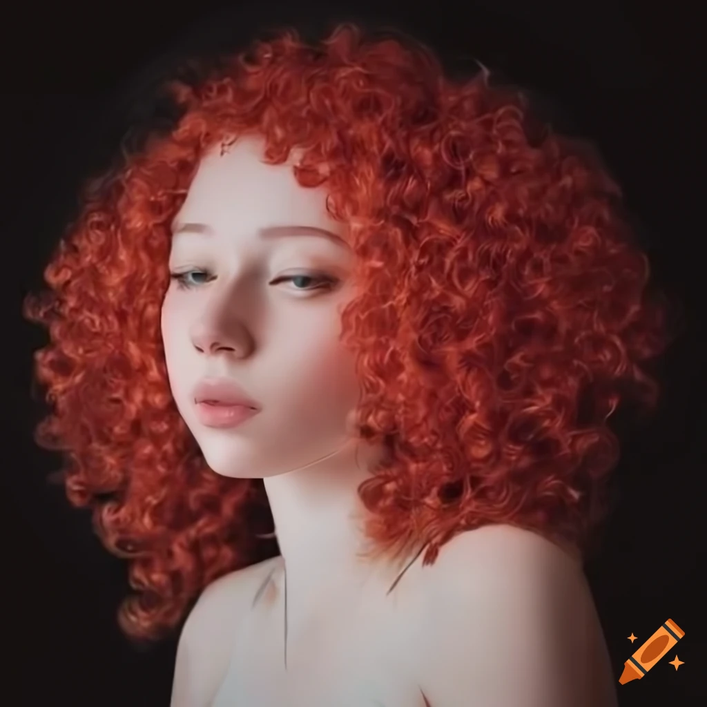 Album cover with a white girl with red curly hair