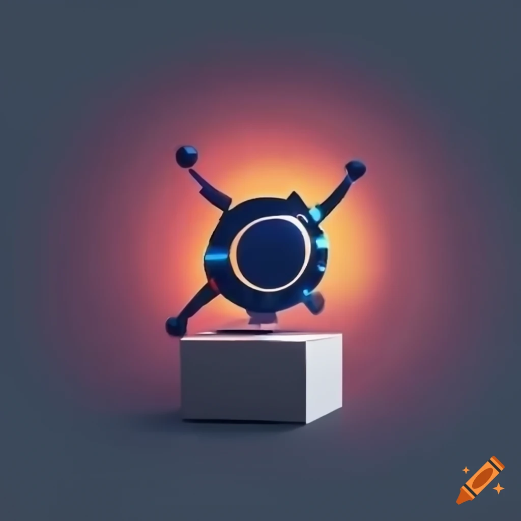 Minimalistic logo for robot navigation and perception lab on Craiyon