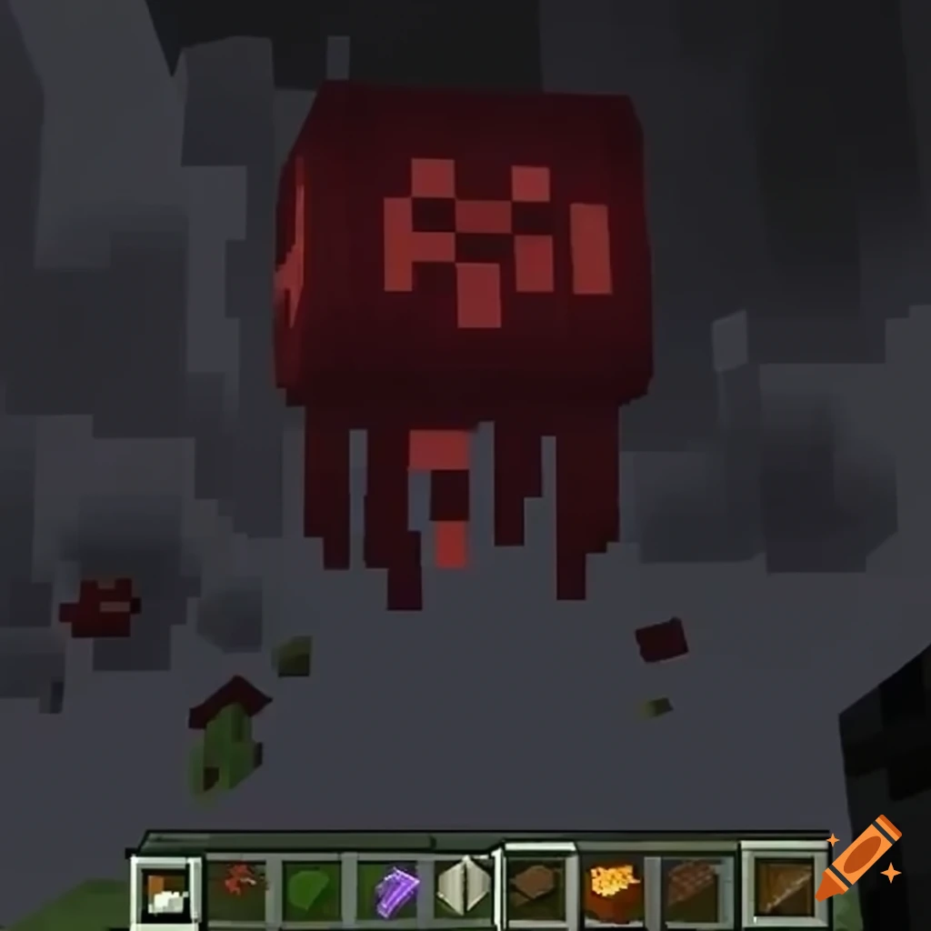 Minecraft ghast floating in the nether