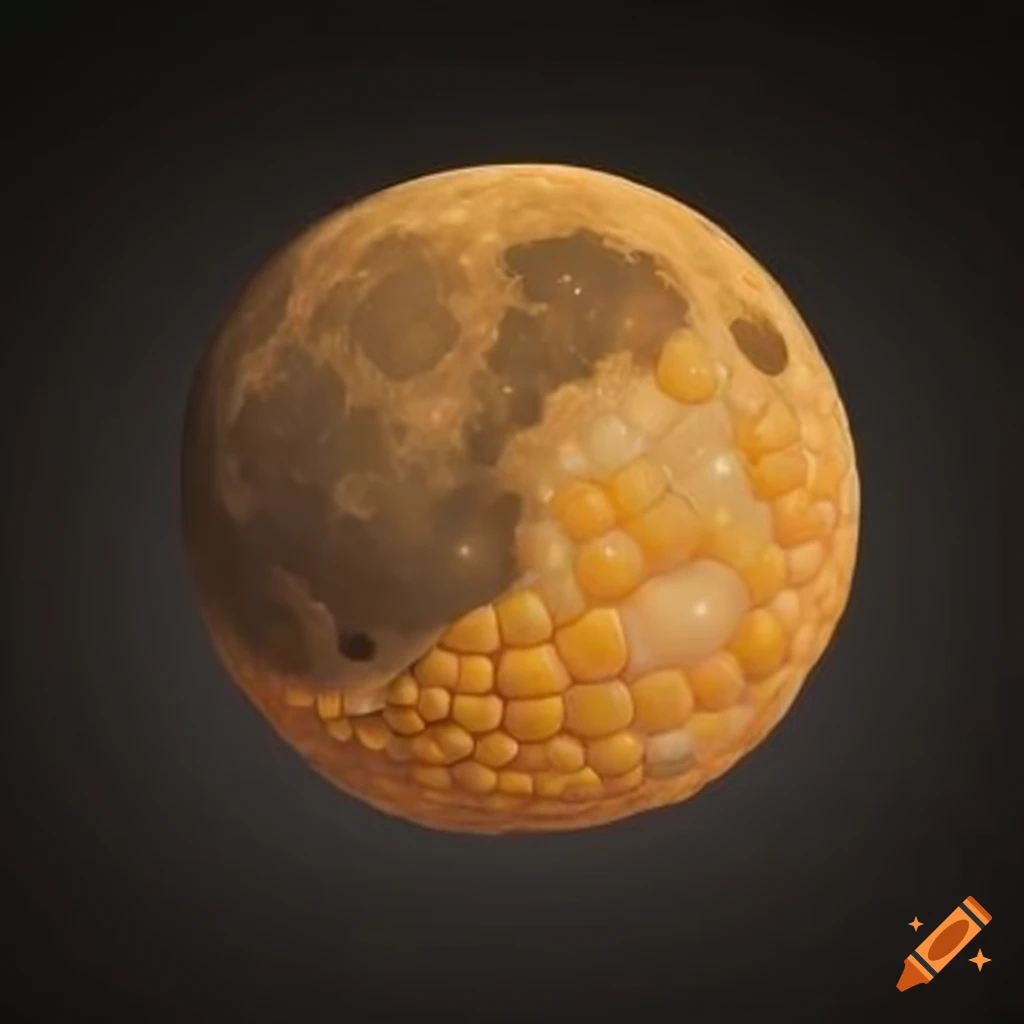 Conceptual art of a corn moon