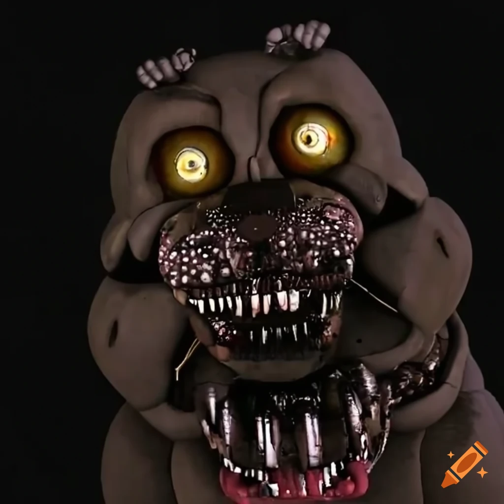 Dog as a nightmare animatronic from fnaf 4