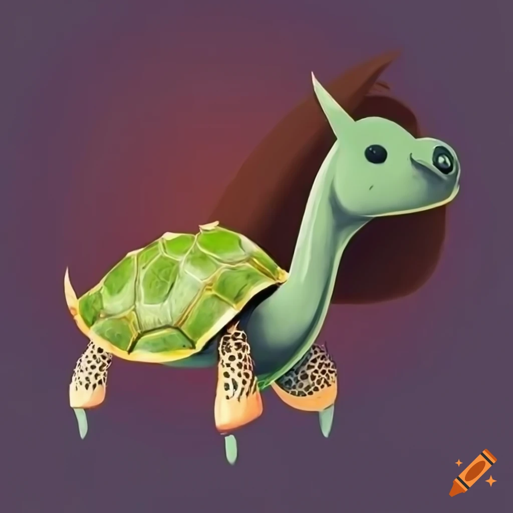 Turtle with a horse on Craiyon