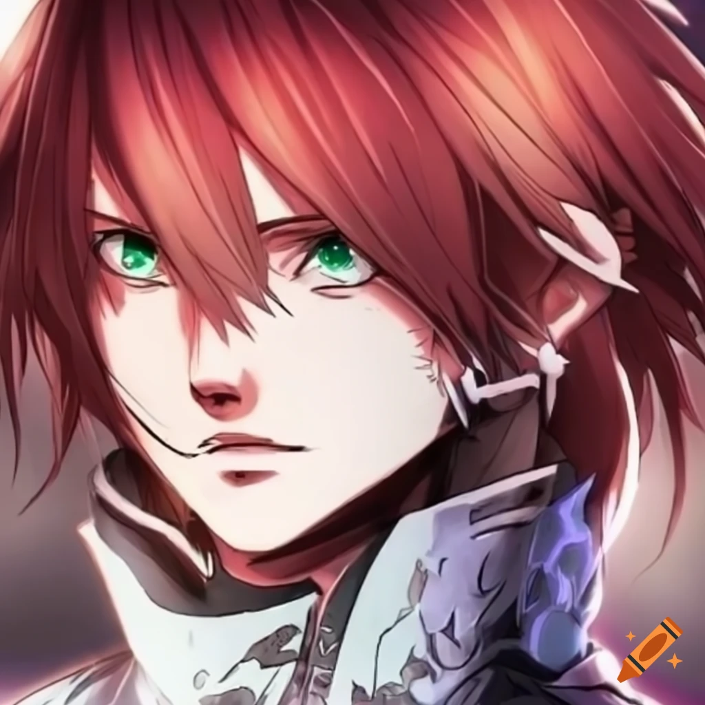 Evolution of male anime warrior from child to adult