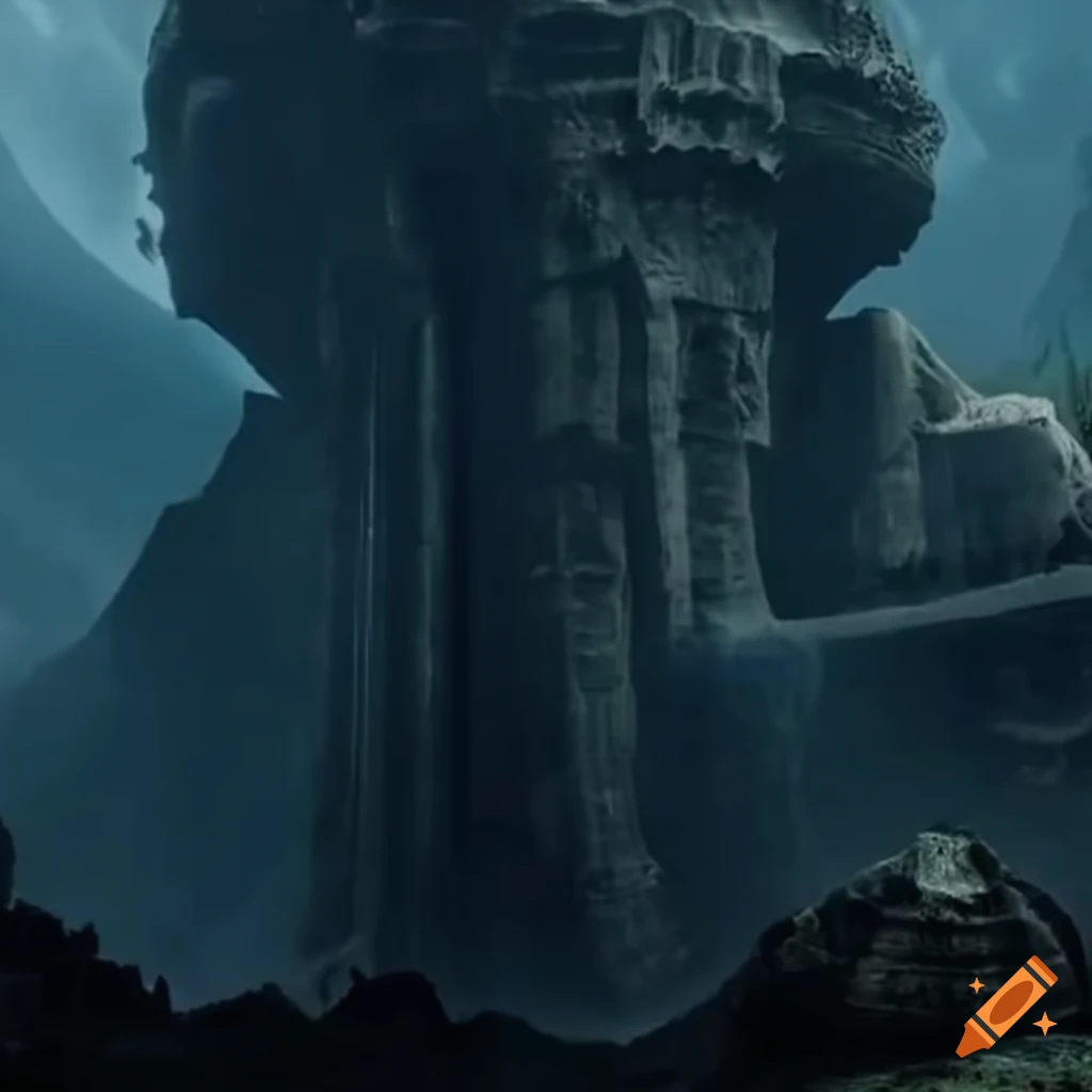 Image of ancient alien ruins on Craiyon