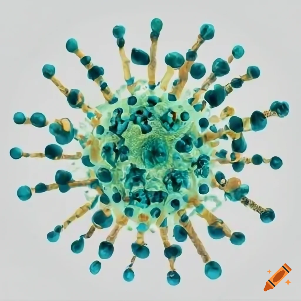 Illustration of aav virus structure and genetic material
