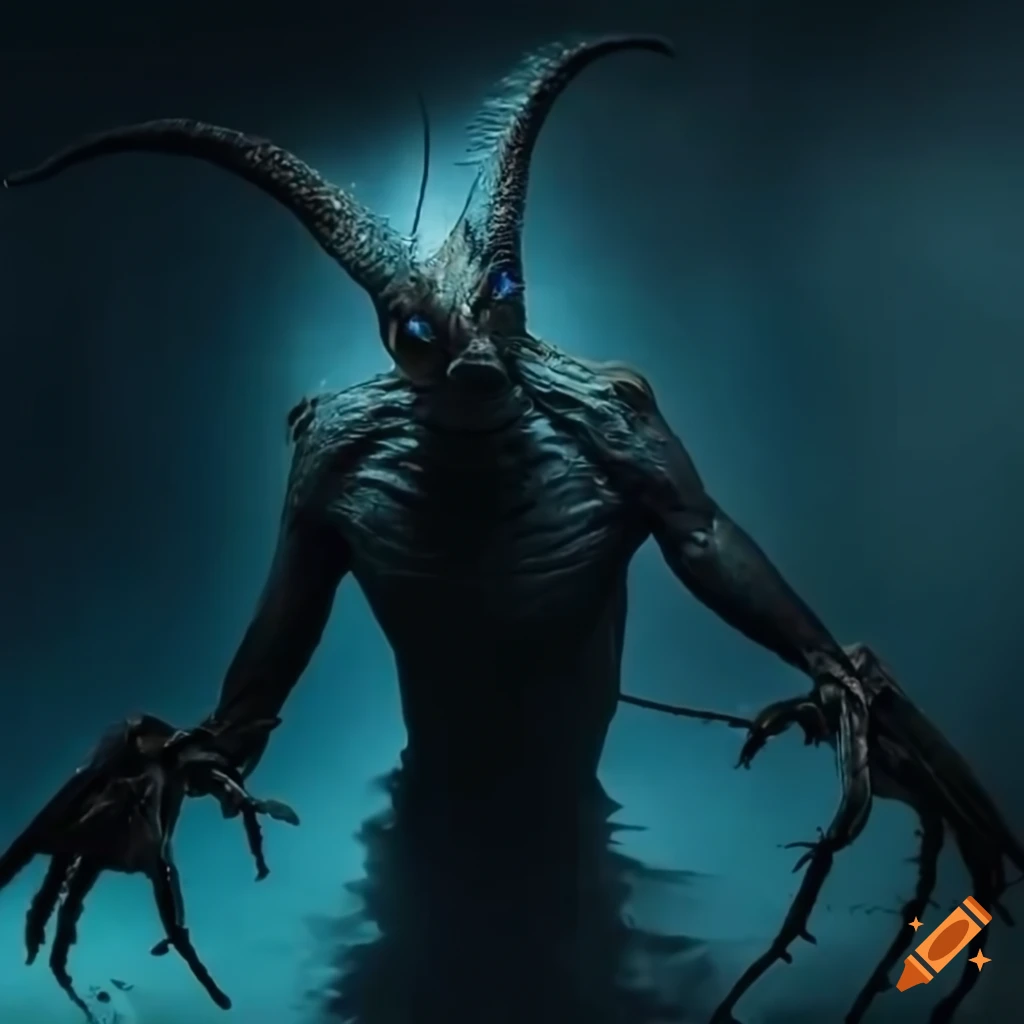 Hyper realistic mothman breaking into a living room