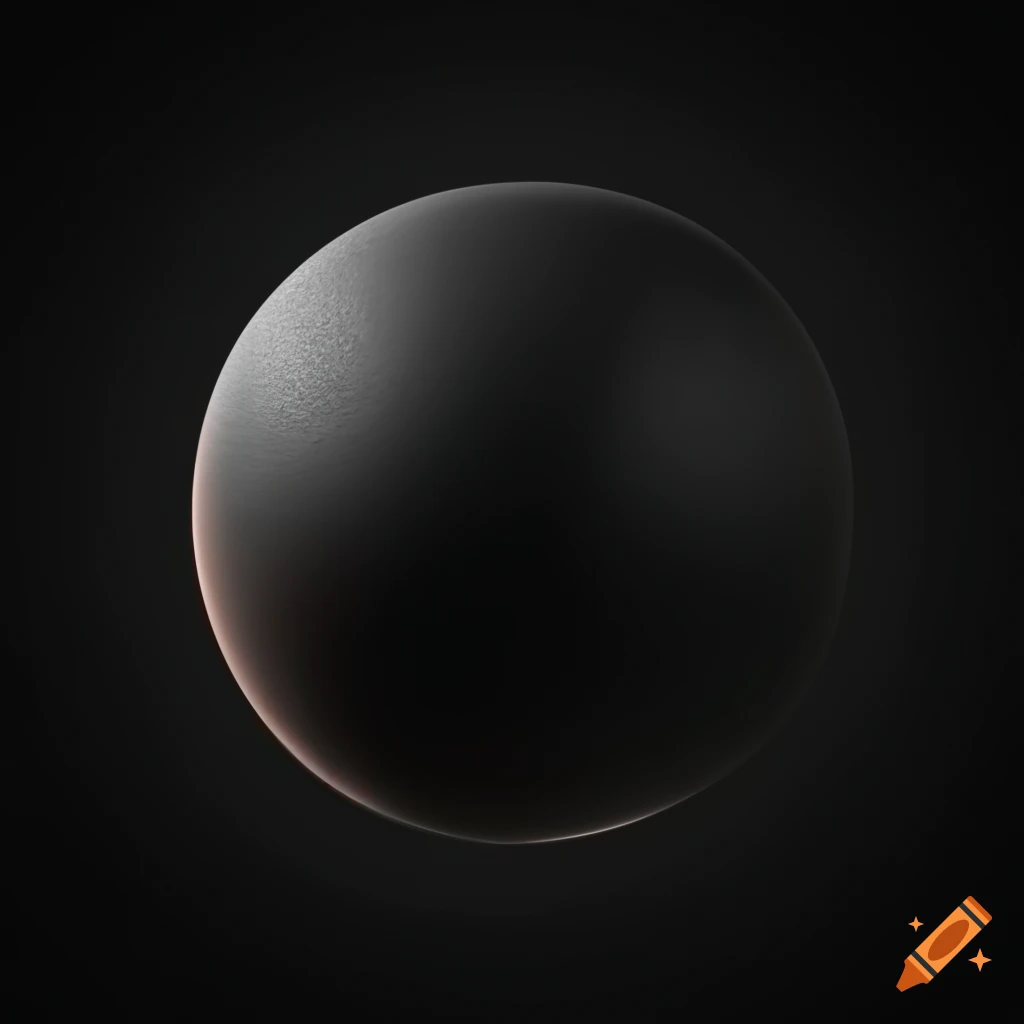 Abstract 3d spheres on black background