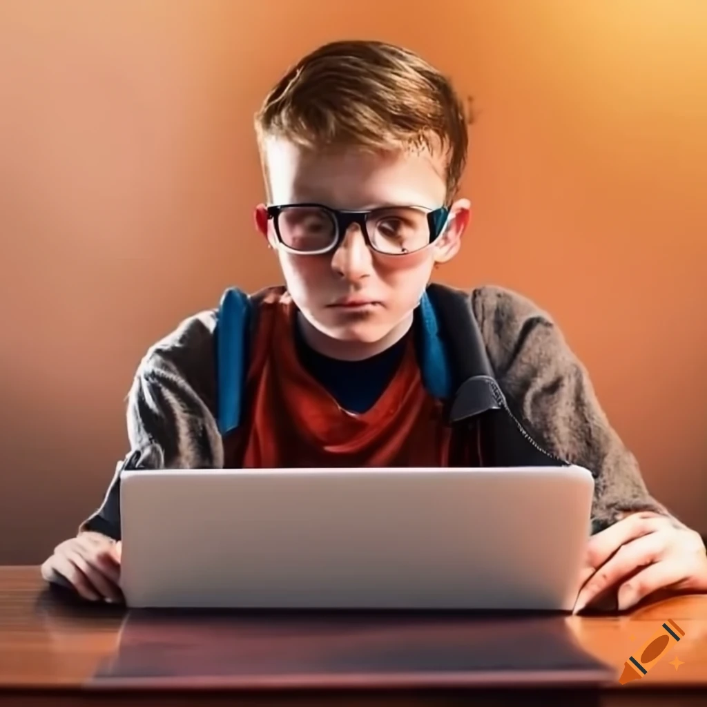 Young student using laptop for transportation research