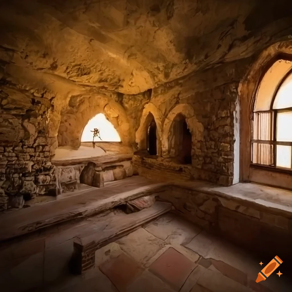 Interior of a first century biblical house in israel on Craiyon